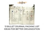 20+ Bullet Journal Packing List Ideas for Better Organization