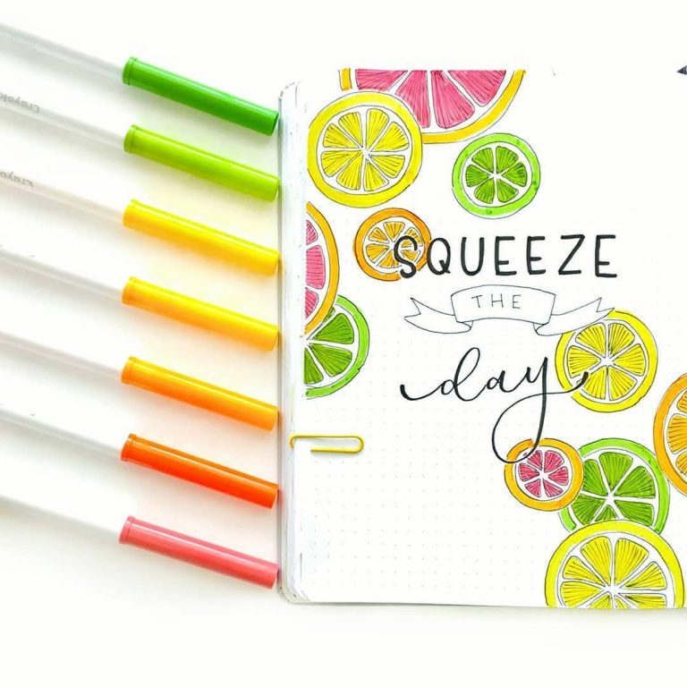 How To Create A Bullet Journal Lemon Theme?