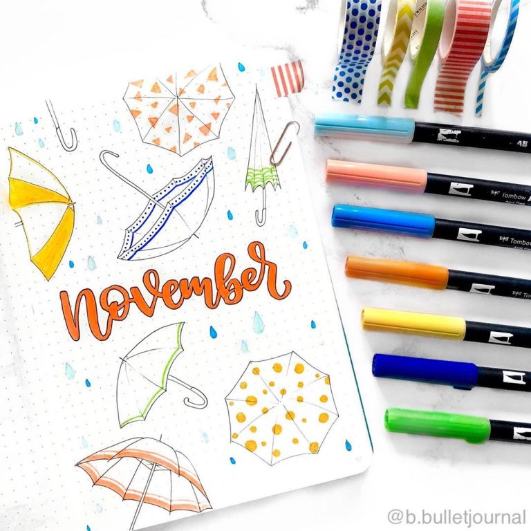 34+ November Bullet Journal Ideas For Your Bujo