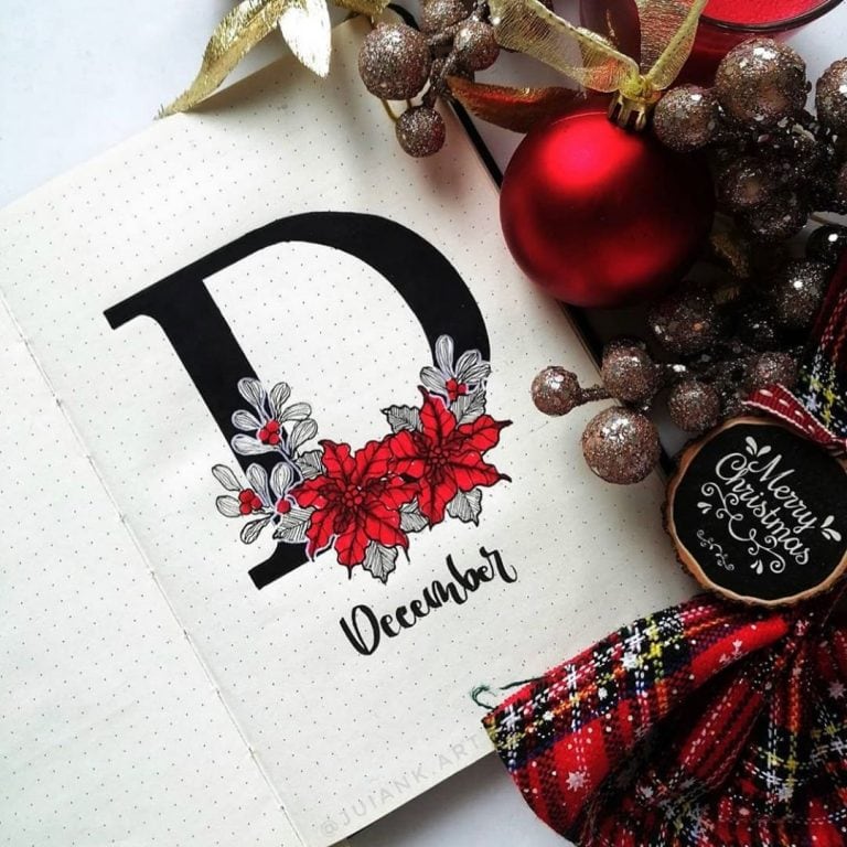 55+ Innovative Ideas For Your December Bullet Journal