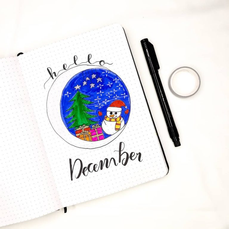 55+ Innovative Ideas For Your December Bullet Journal