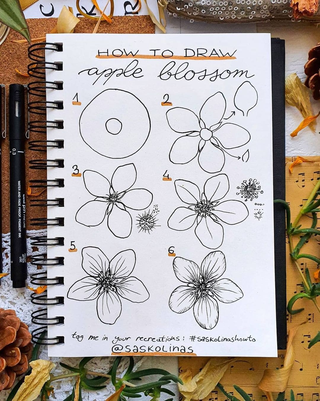 25+ Amazing Flower Doodles For Your Bujo Pages