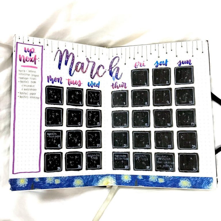 20+ March Bullet Journal Ideas To Get Creative This Spring