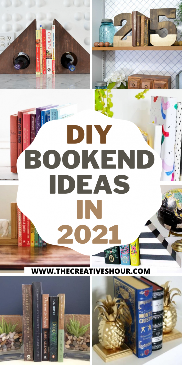 27 Ridiculously Easy DIY Bookends For Your Shelves