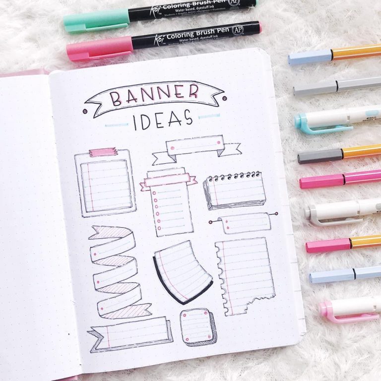20+ Best Bullet Journal Banner Ideas For 2024