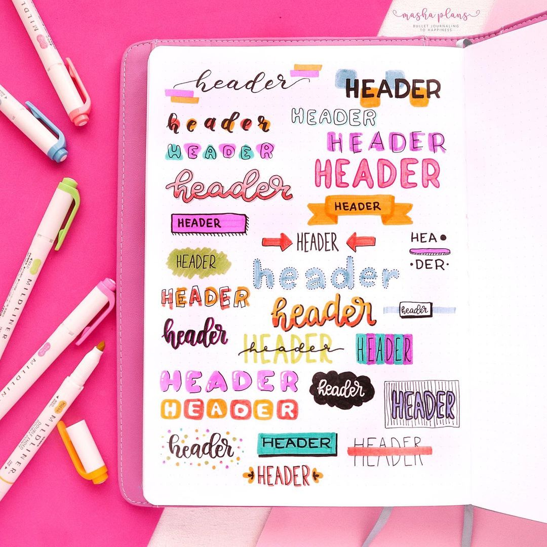35+ Best Bullet Journal Headers & Title Ideas For 2023
