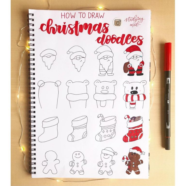 25 Easy Christmas Doodles You Can Draw
