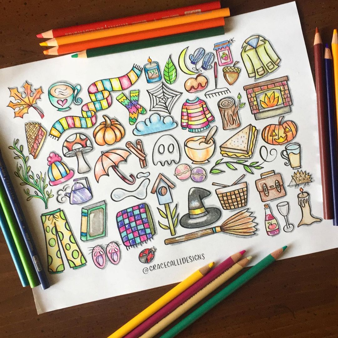 20 Fall Doodles Ideas To Try In Your Bullet Journal