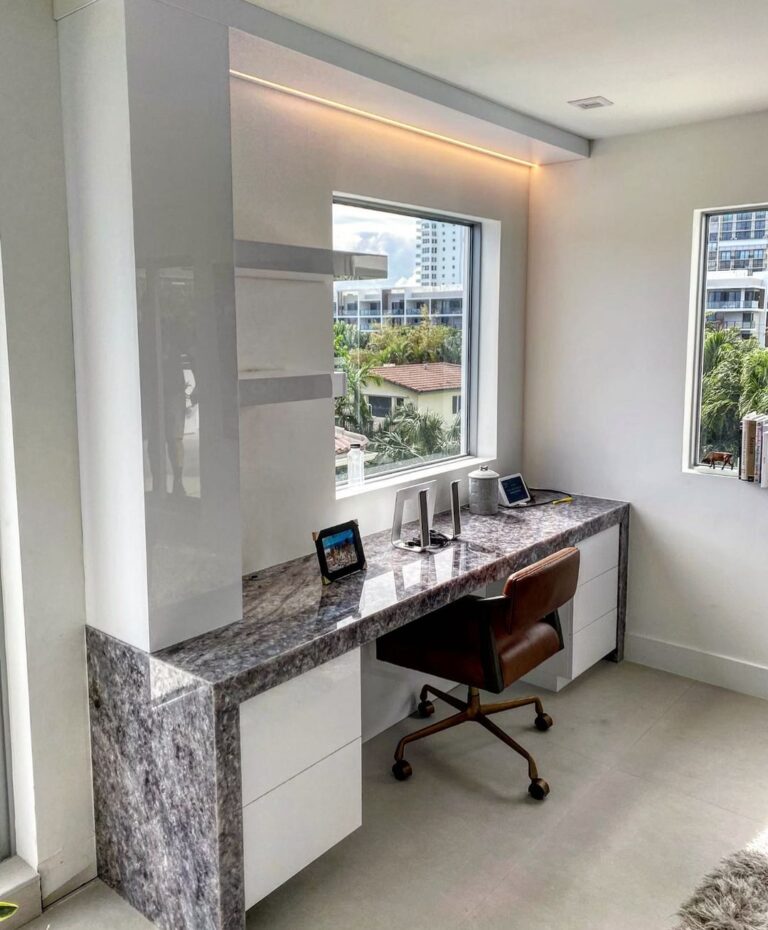 50 Amazing Built In Desks For Home Offices
