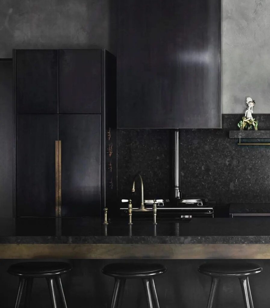 50 Brilliant Black Kitchen Countertops For A Modern Look