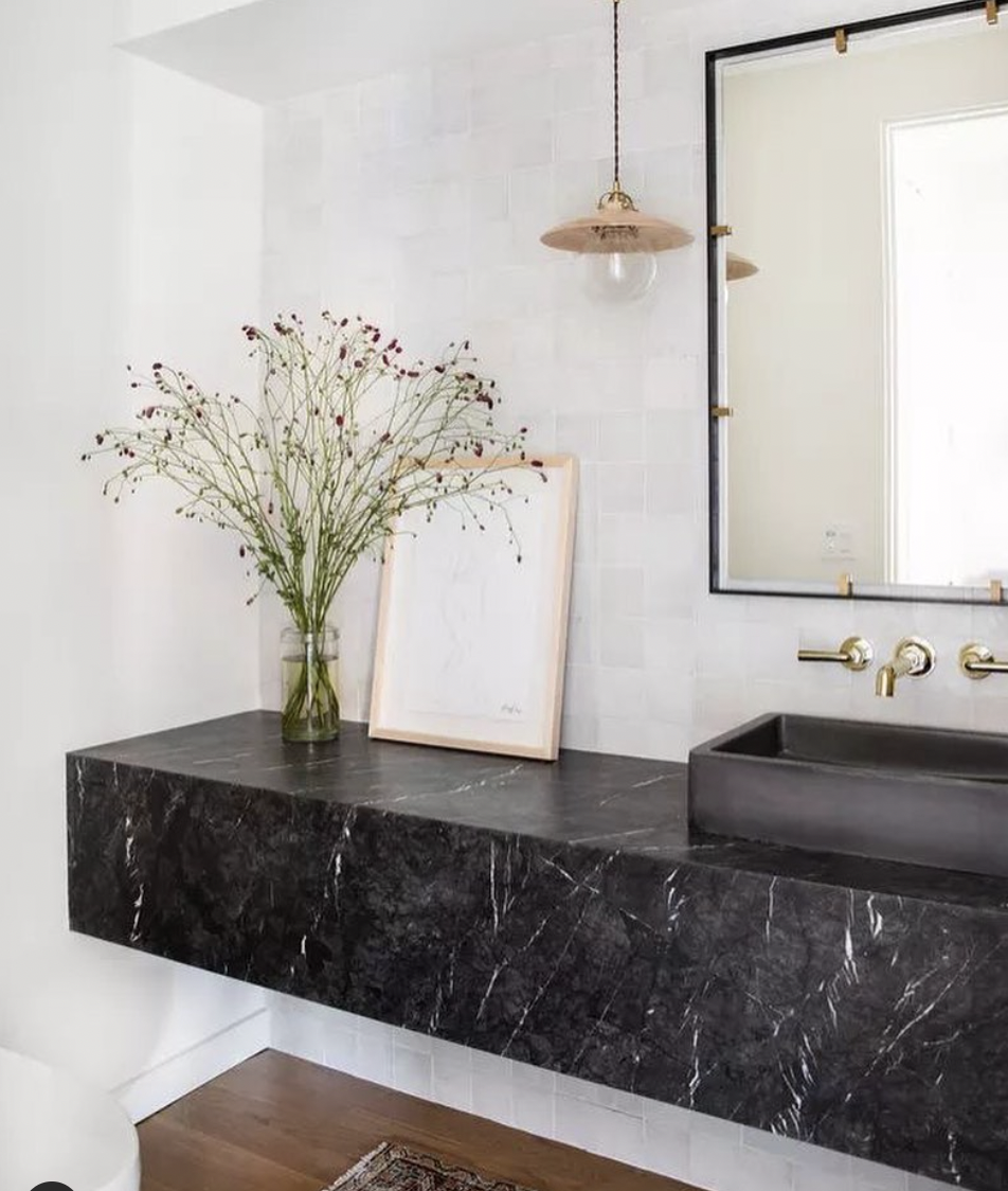 25 Black Countertop Bathrooms Ideas For A Classic Look