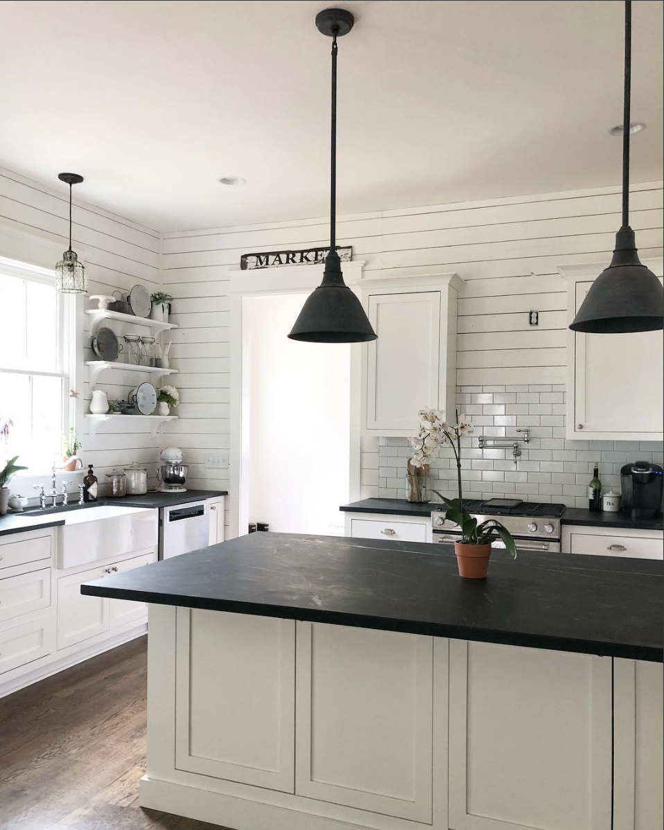 25 Gorgeous White Cabinets With Black Countertops