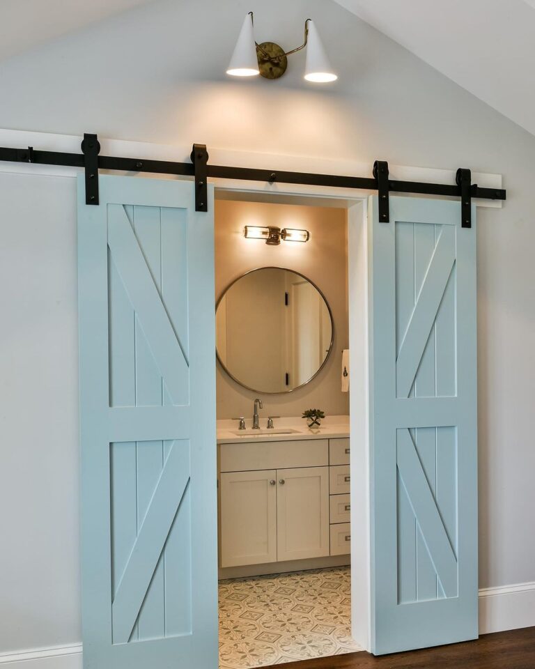 20 Rustic Bathroom Barn Door Ideas You Will Love