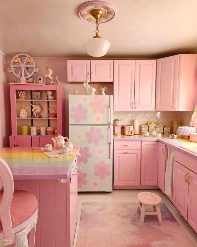 40 Most Beautiful And Unique Pink Kitchen Ideas