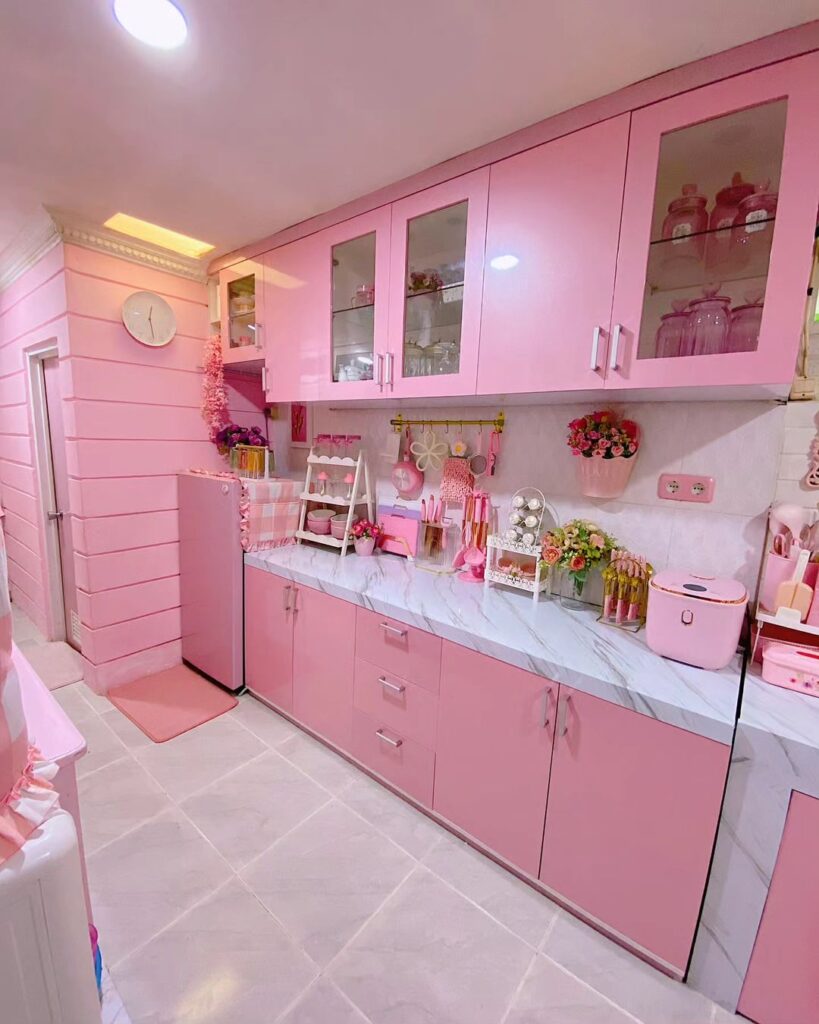 40 Most Beautiful And Unique Pink Kitchen Ideas