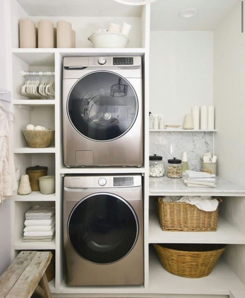 15 Functional Stackable Laundry Room Ideas