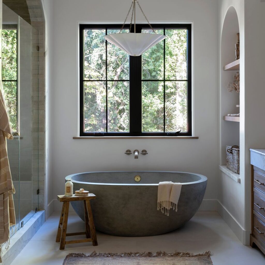 21 Serene And Luxurious Bathtub In Front Of Window Ideas