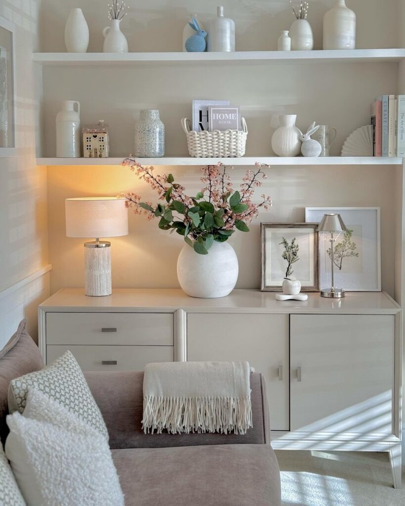 25 Stylish And Functional Long Floating Shelves Ideas