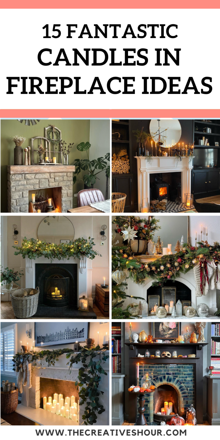 15 Rustic And Timeless Candles In Fireplace Ideas You Will Love