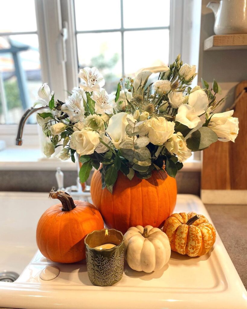 25 Super Chic Pumpkin Floral Arrangements Ideas For You
