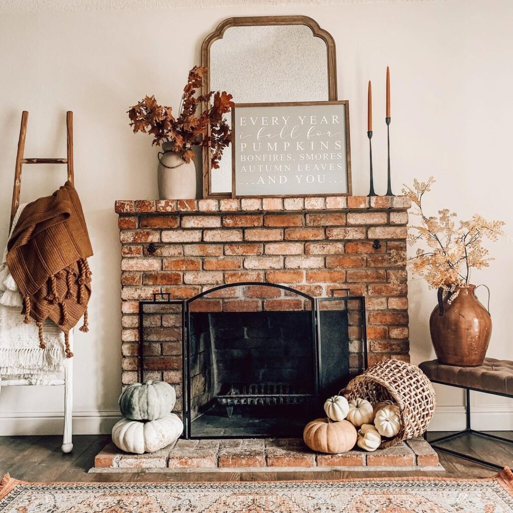 25 Beautiful Fall Fireplace Decor Ideas You Must Try