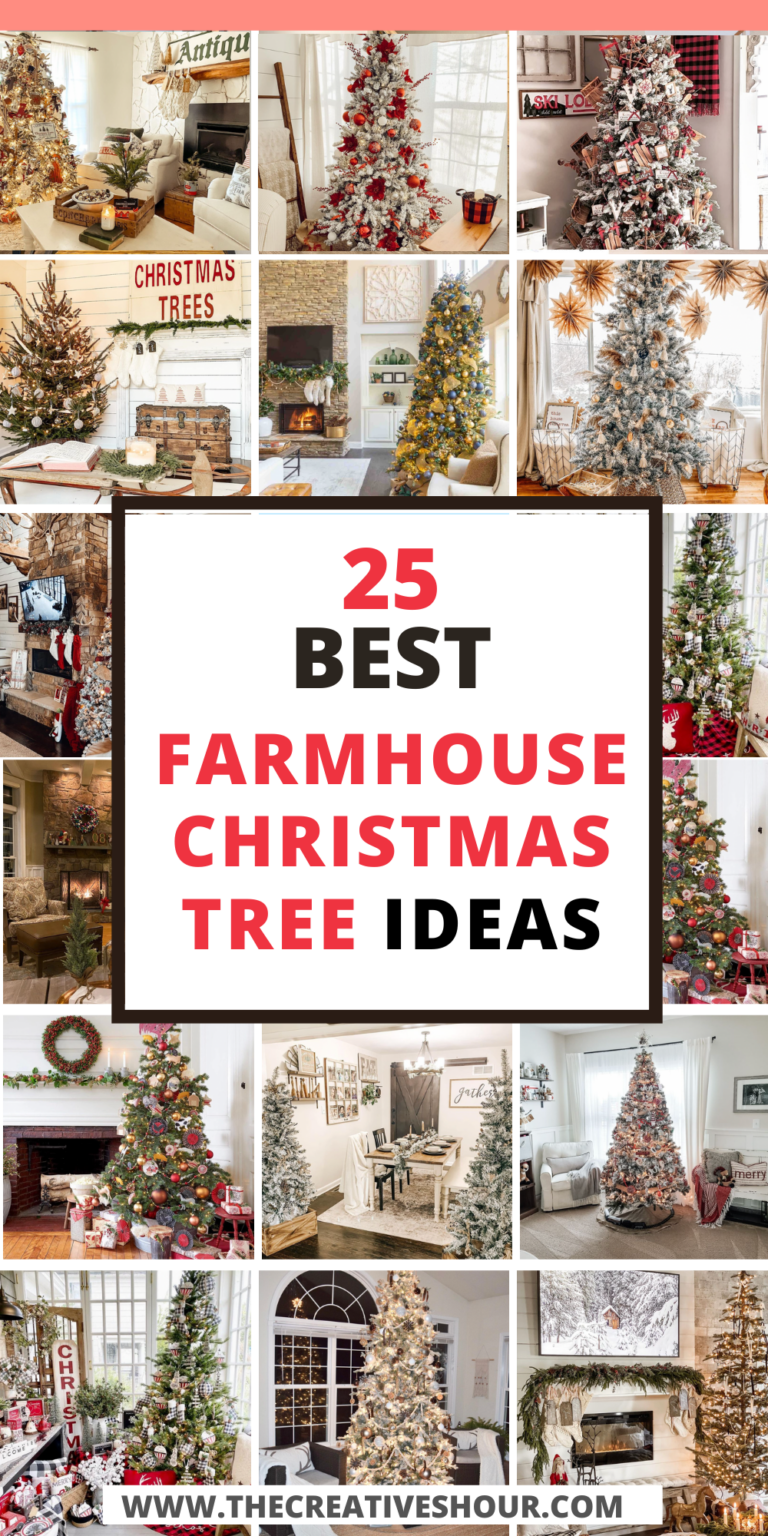 25 Rustic Farmhouse Christmas Tree Ideas You Will Love