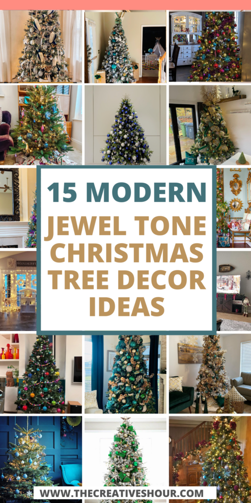 15 Most Unique And Creative Jewel Tone Christmas Tree Decor Ideas