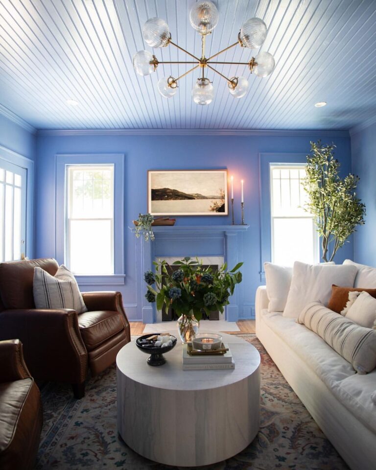 30 Modern And Classic Blue Living Room Decor Ideas