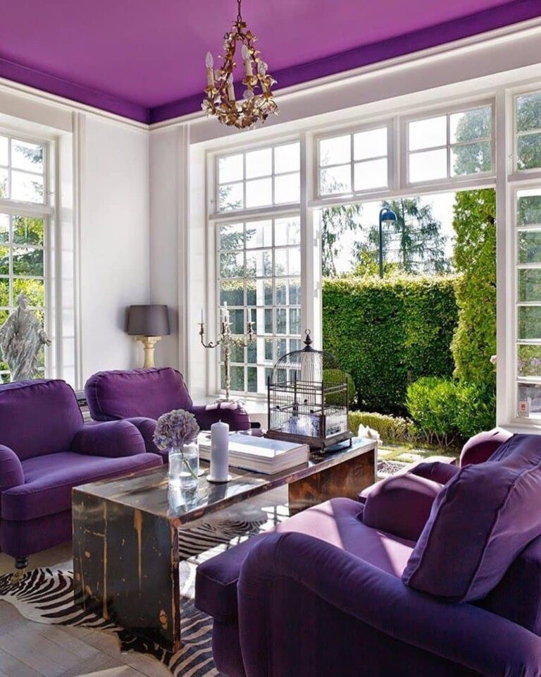 22 Luxurious And Timeless Purple Living Room Ideas You Should See