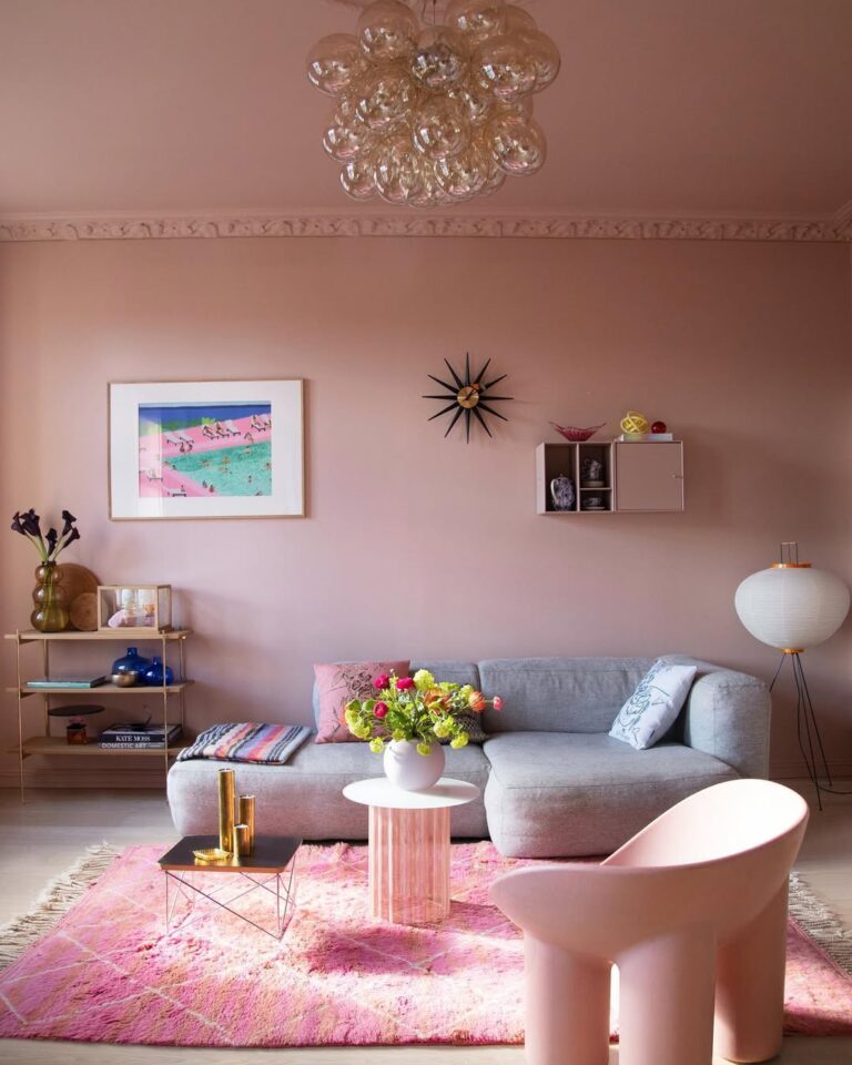 25 Modern And Lush Pink Living Room Ideas You’ll Love