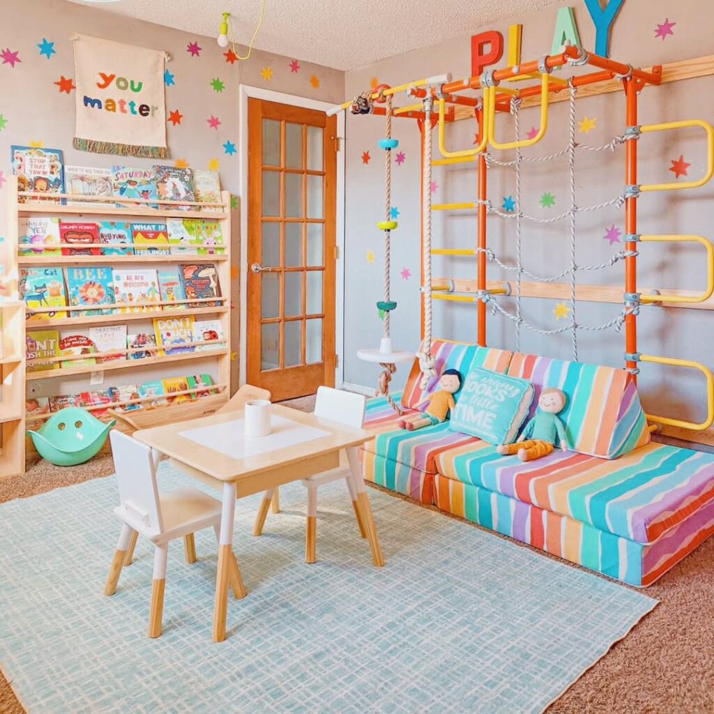 25 Adventurous And Engaging Indoor Jungle Gym Playroom Ideas For Kids